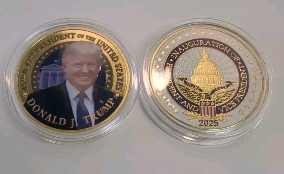 President Donald J. Trump JD Vance Inauguration 2025 Challenge Coin for ...