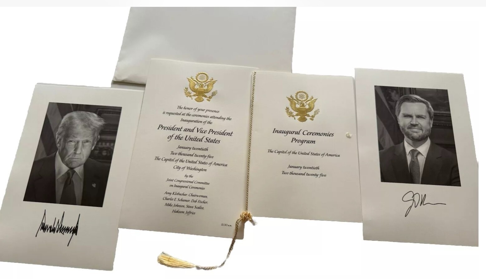 2025 Official TRUMP Inauguration Invite Program VERY RARE MAGA for Sale ...