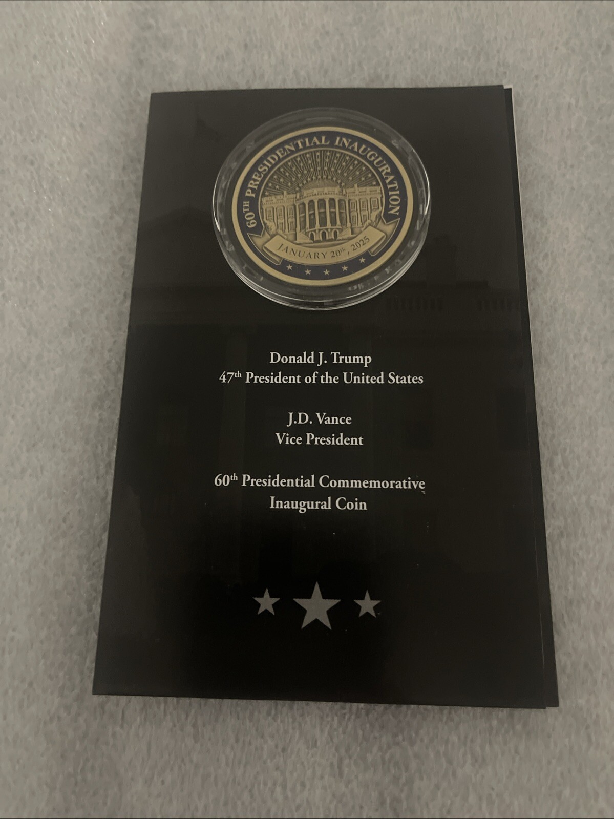 Donald J. Trump J.D. Vance 2025 Presidential Inauguration Commemorative ...