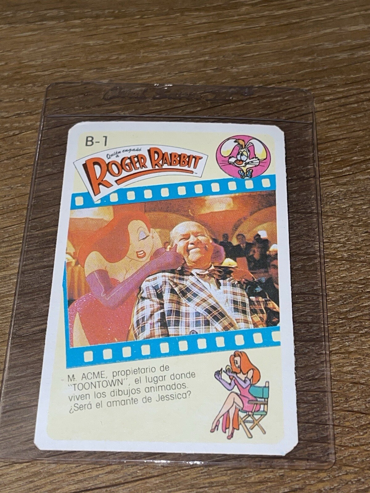 1987 Walt Disney 🎥 Who Framed Roger Rabbit Card Game Playing Card Cromy ...