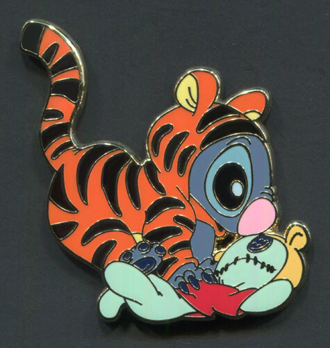 Disney Pins Stitch & Scrump as Tigger & Winnie the Pooh Disney Store ...