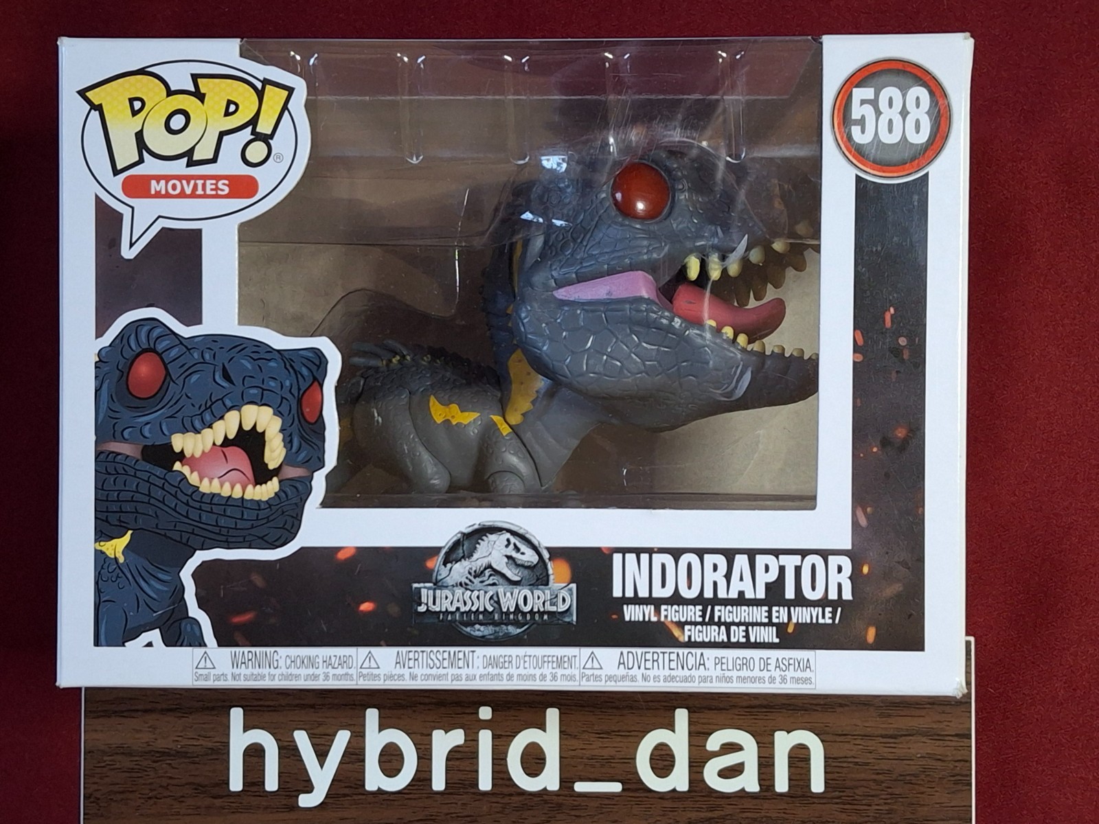 Jurassic World Indoraptor 588 (Funko Pop Movies) Vinyl Raptor Gray ...