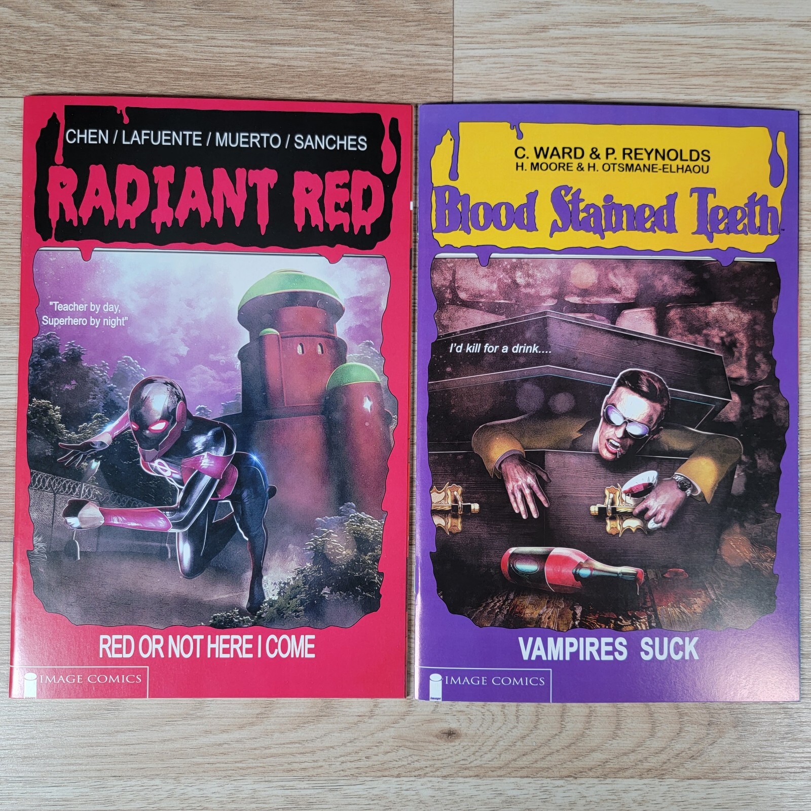 Radiant Red #1 Blood Stained Teeth #1 Goosebumps Homage Set Laren Image ...