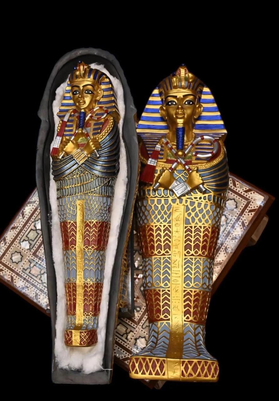 Sarcophagus Ancient Egyptian King Tutankhamun Sarcophagus Handcrafted ...