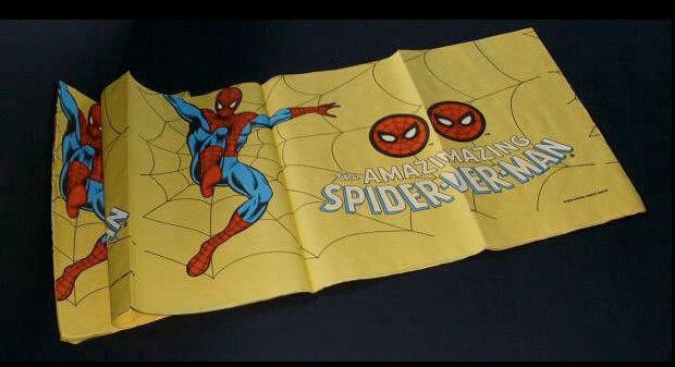 1978 Spider-Man 96x52" Marvel Comics table cover:Vintage 1970s Amazing ...