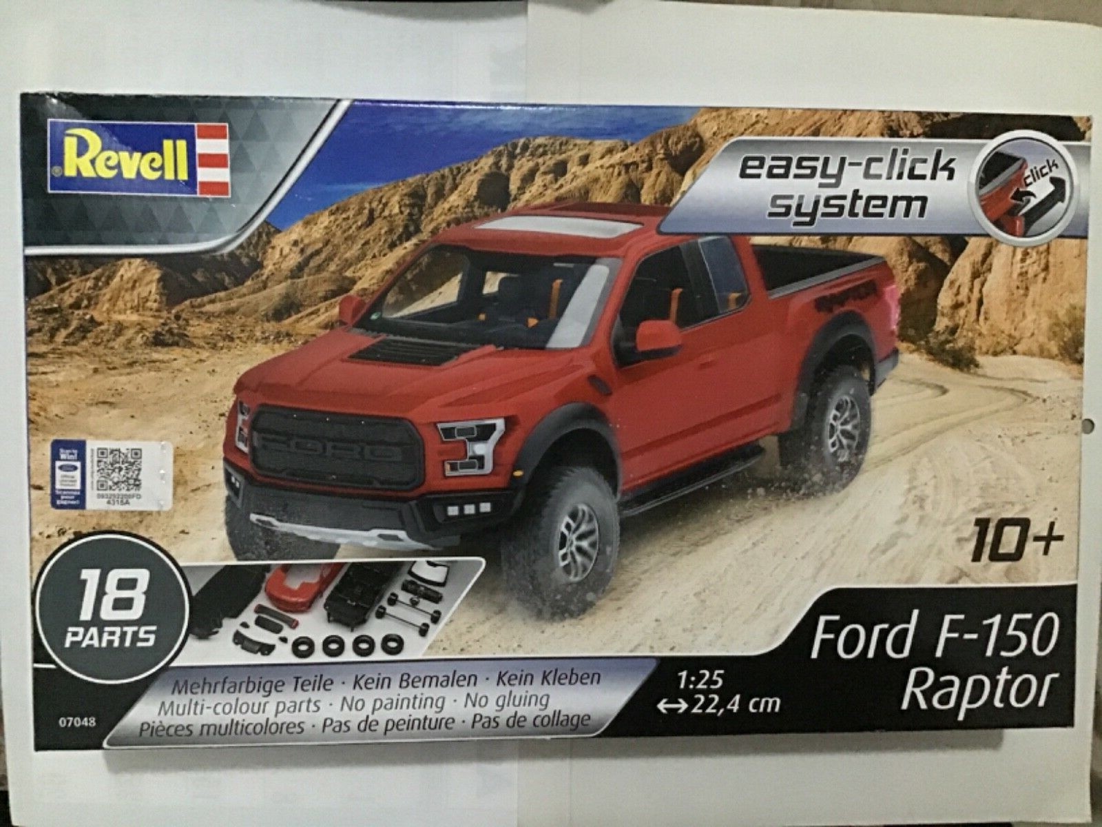 Revell Ford F-150 Raptor Plastic Model Kit 18 Parts 22,4Cm 1:25 Level 2 ...