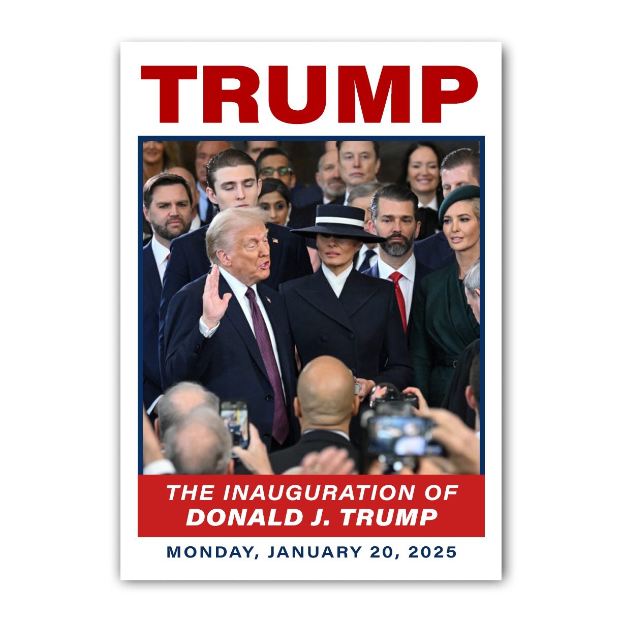 Donald Trump Commemorative 2025 Presidential Inauguration OATH Trading ...