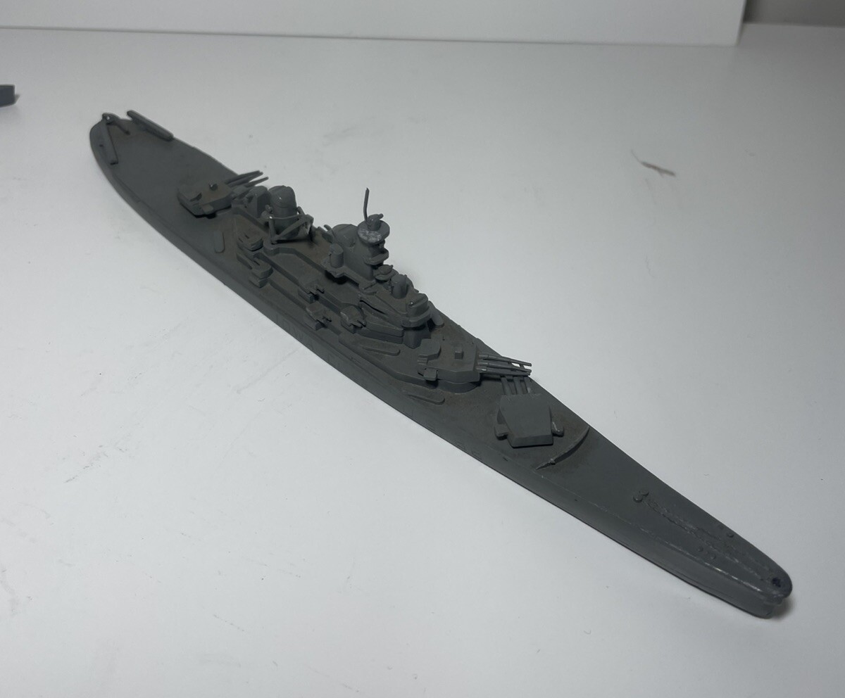 Antique WW2 US Iowa Class Ship Lead Model Vintage WWII for Sale ...