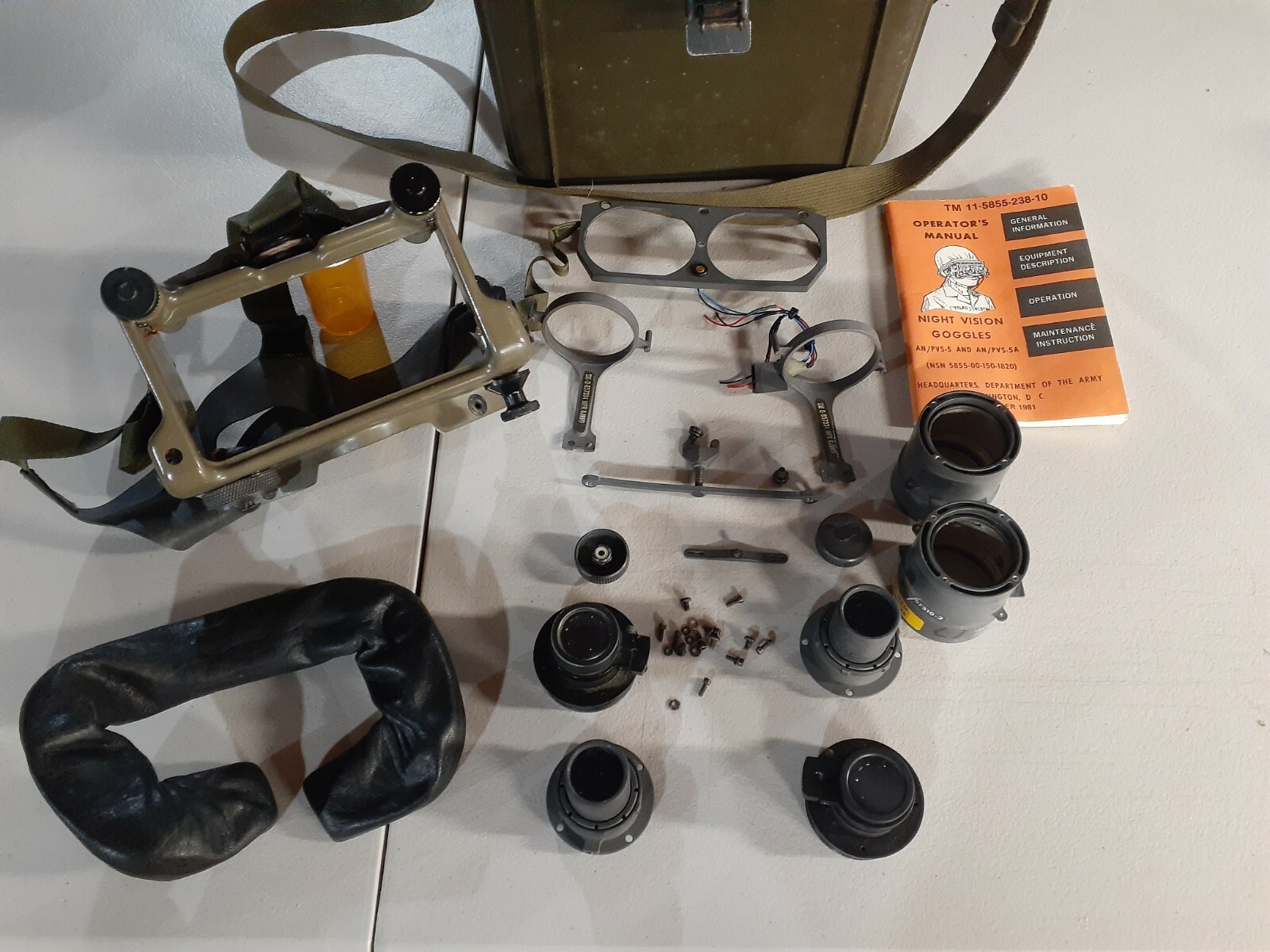 PVS-5 Night Vision Goggle Parts kit. for Sale - Celebrity Cars Blog