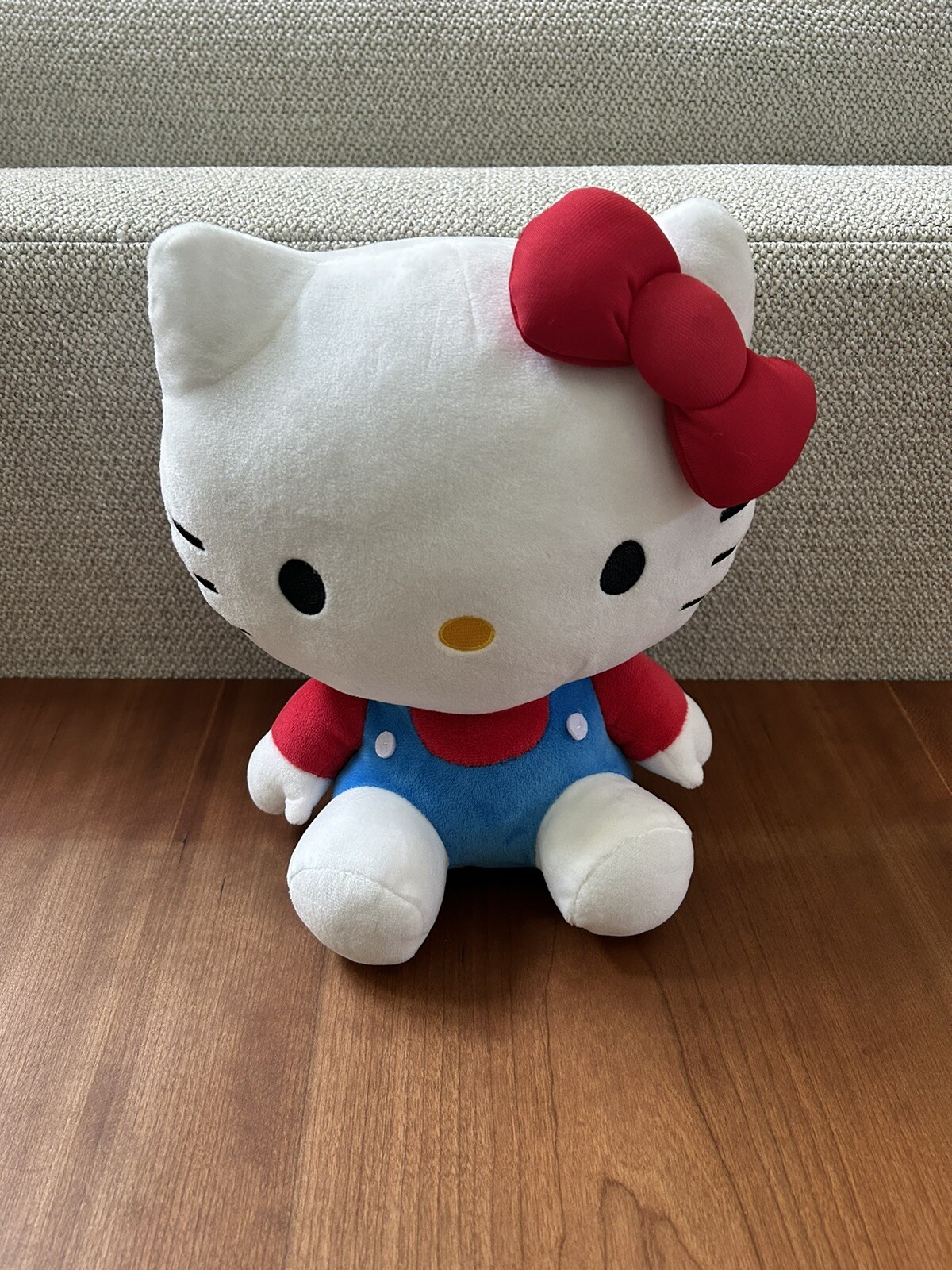 Sanrio Hello Kitty Red/Blue Sitting RARE Classic 10”Plush HTF Stuffed ...