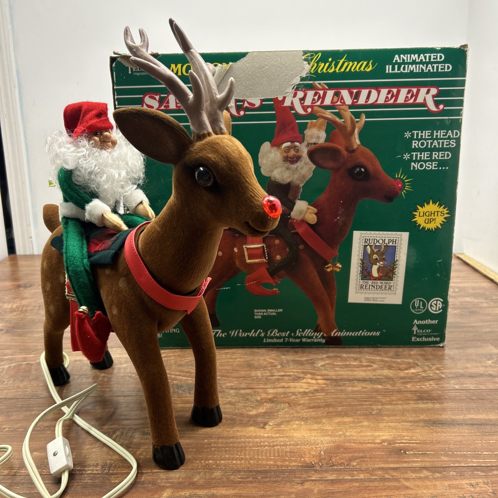 Telco Motionettes Of Christmas Animated Illuminated Rudolph Santas ...