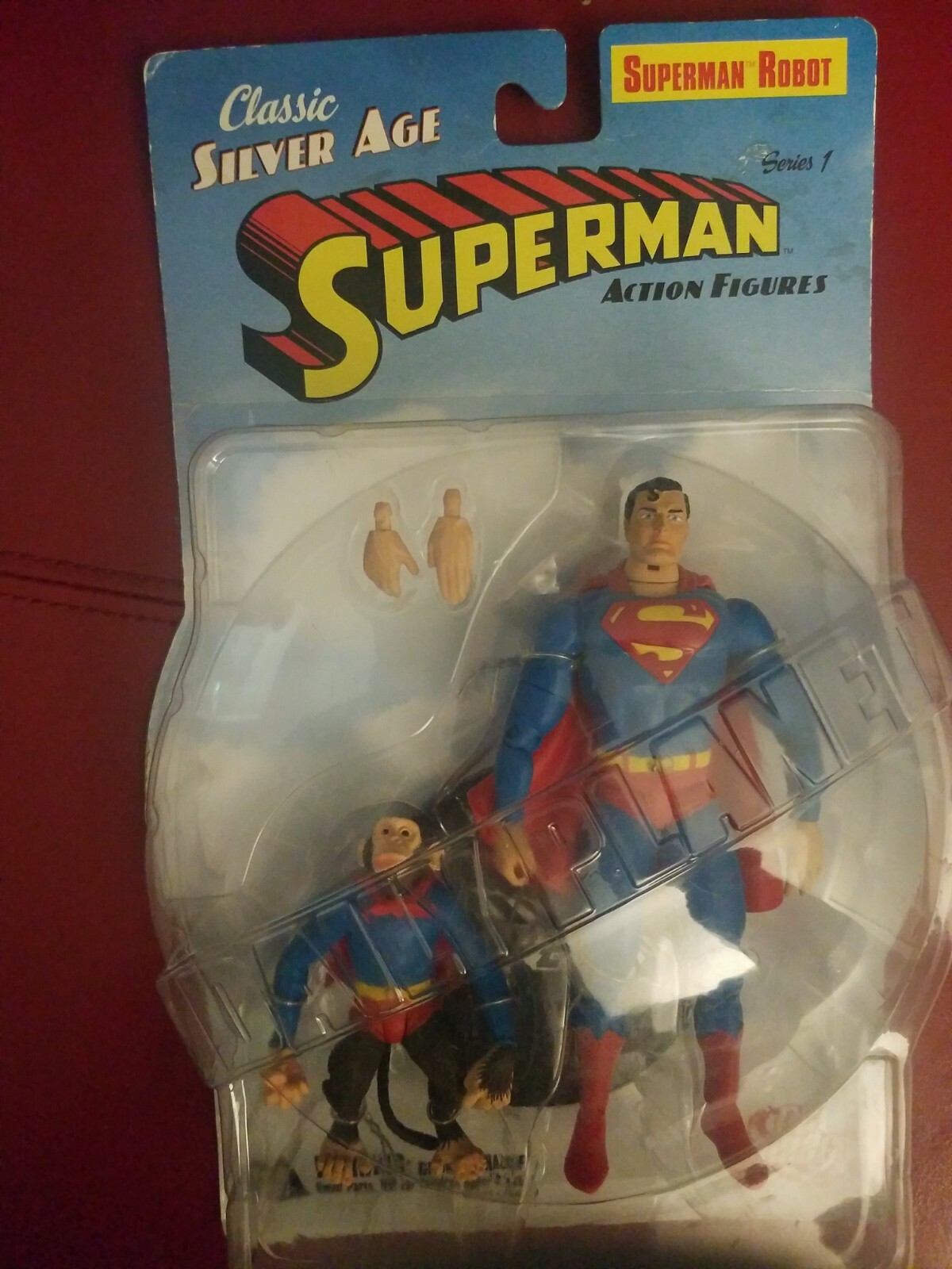 Silver Age Superman robot w/ Beppo the Supermonkey Action Figures RARE ...
