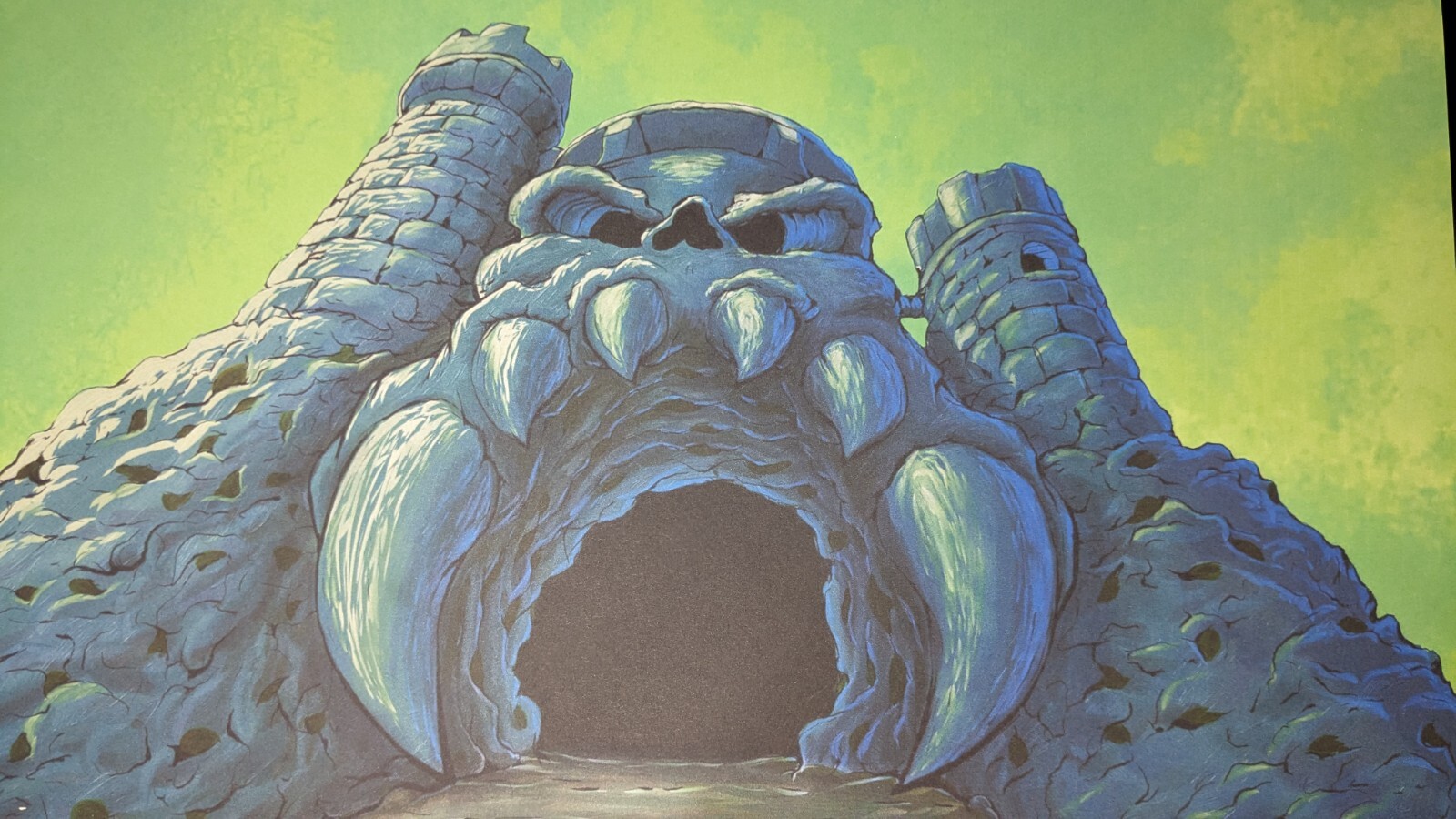 HE-MAN Animation Cel Background CASTLE GRAYSKULL Vintage Cartoons She ...