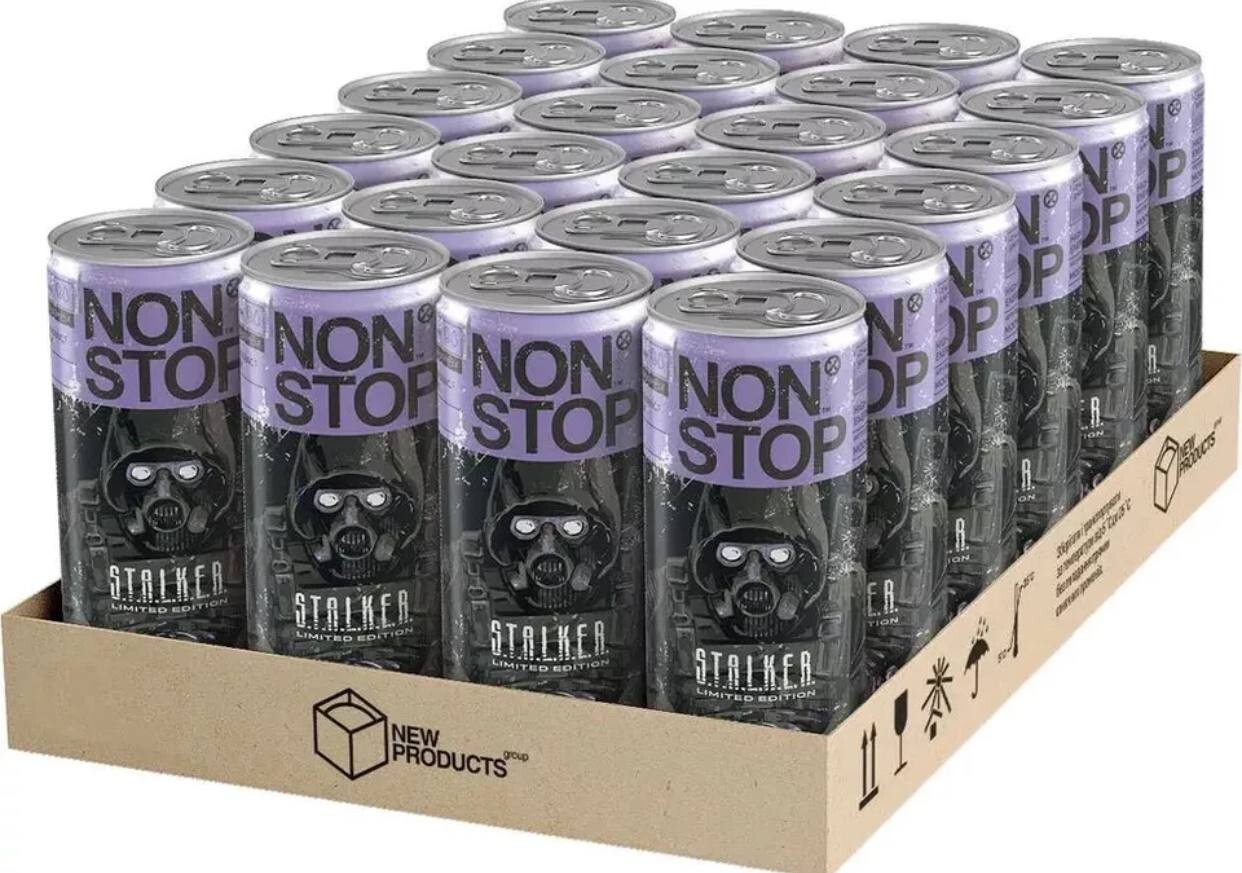 Non Stop Stalker Moonlight non-alcoholic carbonated energy drink ...