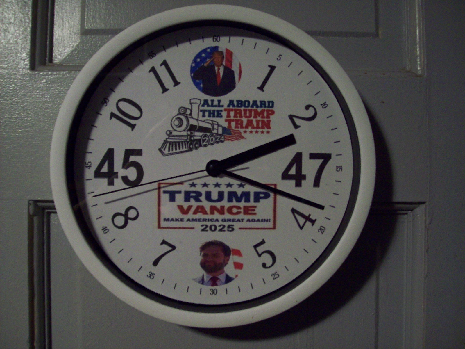 TRUMP 2025 CLOCK TRUMP TRAIN JD VANCE TAKE AMERICA BACK MAGA TRUMP for ...