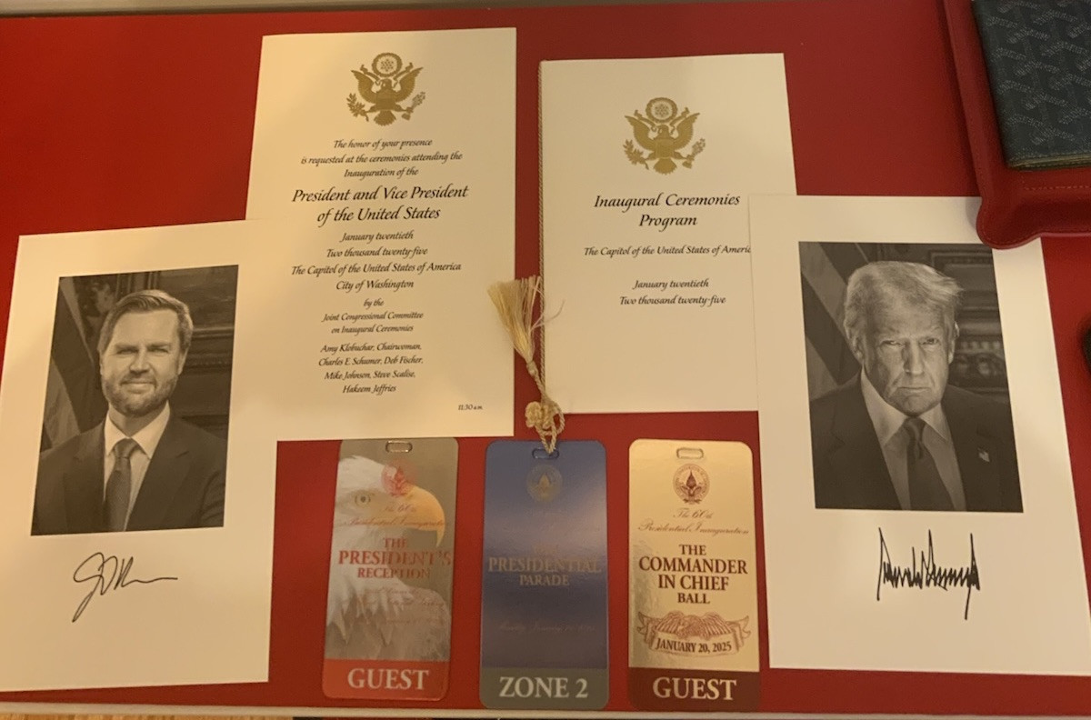 President Trump 60th Inauguration 2025 VIP Invite With 3 Rare VIP ...