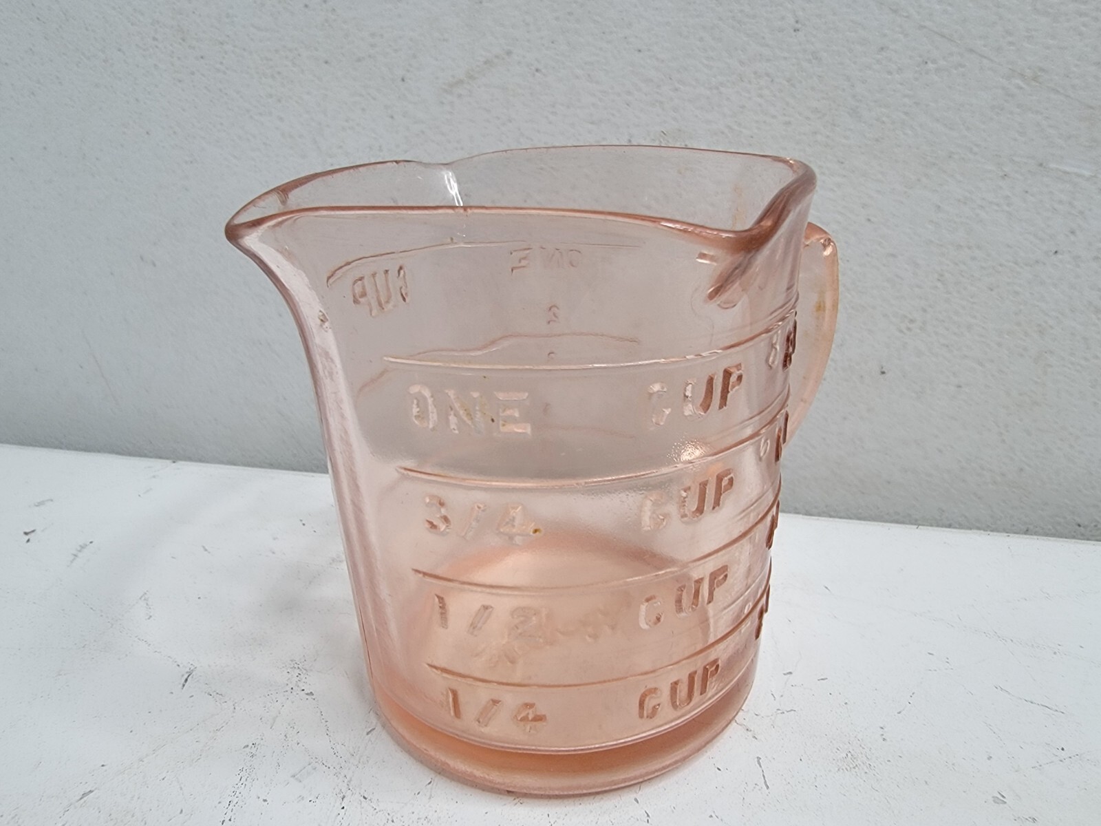 Kellogg\'s Depression Glass Beaker Liquid Measuring Cup Vintage w ...