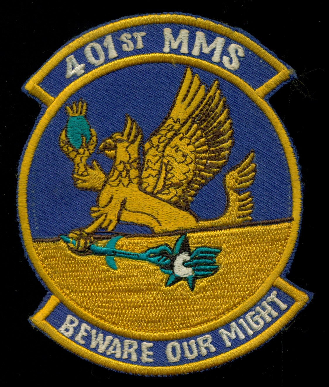 USAF 401st MMS Munitions Maintenance Squadron Patch S-22 for Sale - Celebrity Cars Blog