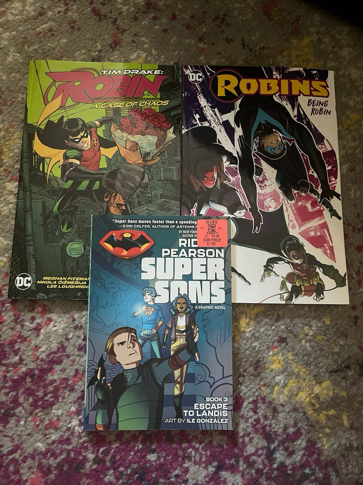 DC TPB Lot Tim Drake: Robin Chaos, Robins Being Robin,Super Sons ...