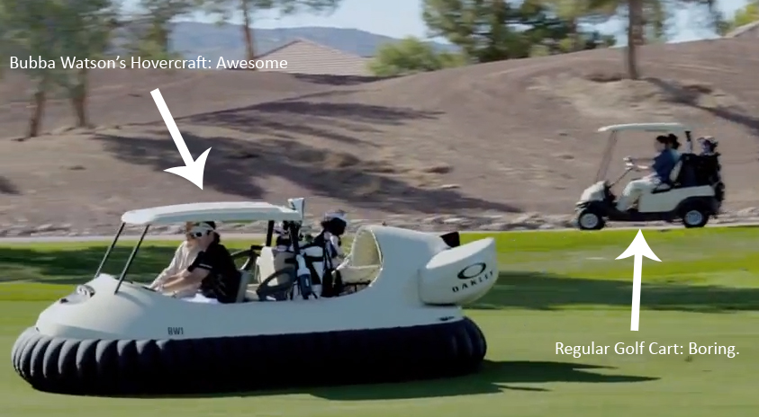 Bubba Watson’s Hovercraft Golf Cart - Celebrity Cars Blog