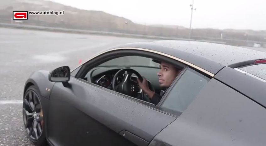 Celebrity Cars BlogDJ Afrojack Drifts His Audi R8 - Celebrity Cars Blog