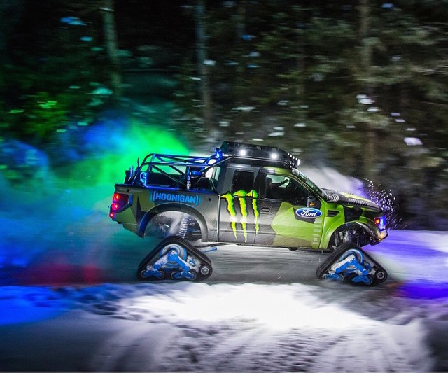 Ken Blocks Takes His Raptors To The Mountains - Celebrity Cars Blog