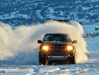 Celebrity Cars BlogKen Block Goes Snowmobile Schmobbin’ In His Raptor ...
