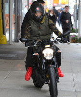 Celebrity Cars BlogUsher Heads To Barney’s On His Motorcycle ...