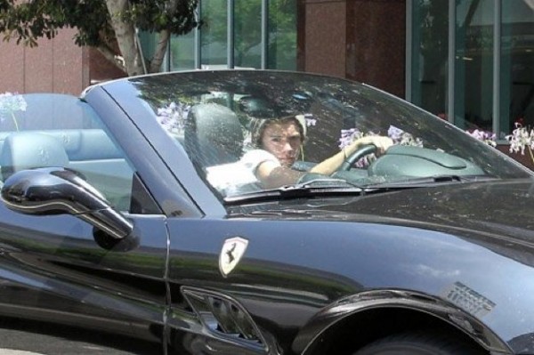 Harry Styles from One Direction Flashes his New Ferrari - Celebrity ...